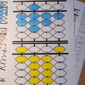 Soroban Abacus Template for Colouring – 10 A4 Pages | Kids Arithmetic ...