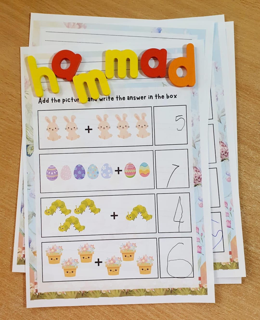 Spring Addition and Subtraction Worksheets PDF | Numbers up to 10 | Big ...