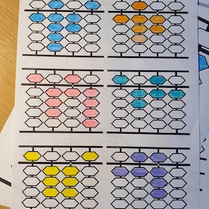 Soroban Abacus Template for Colouring – 10 A4 Pages | Kids Arithmetic ...