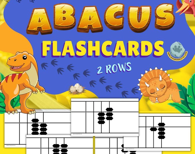 Nine A4 Abacus Visuals for Kids – PDF Templates for Mental Maths ...