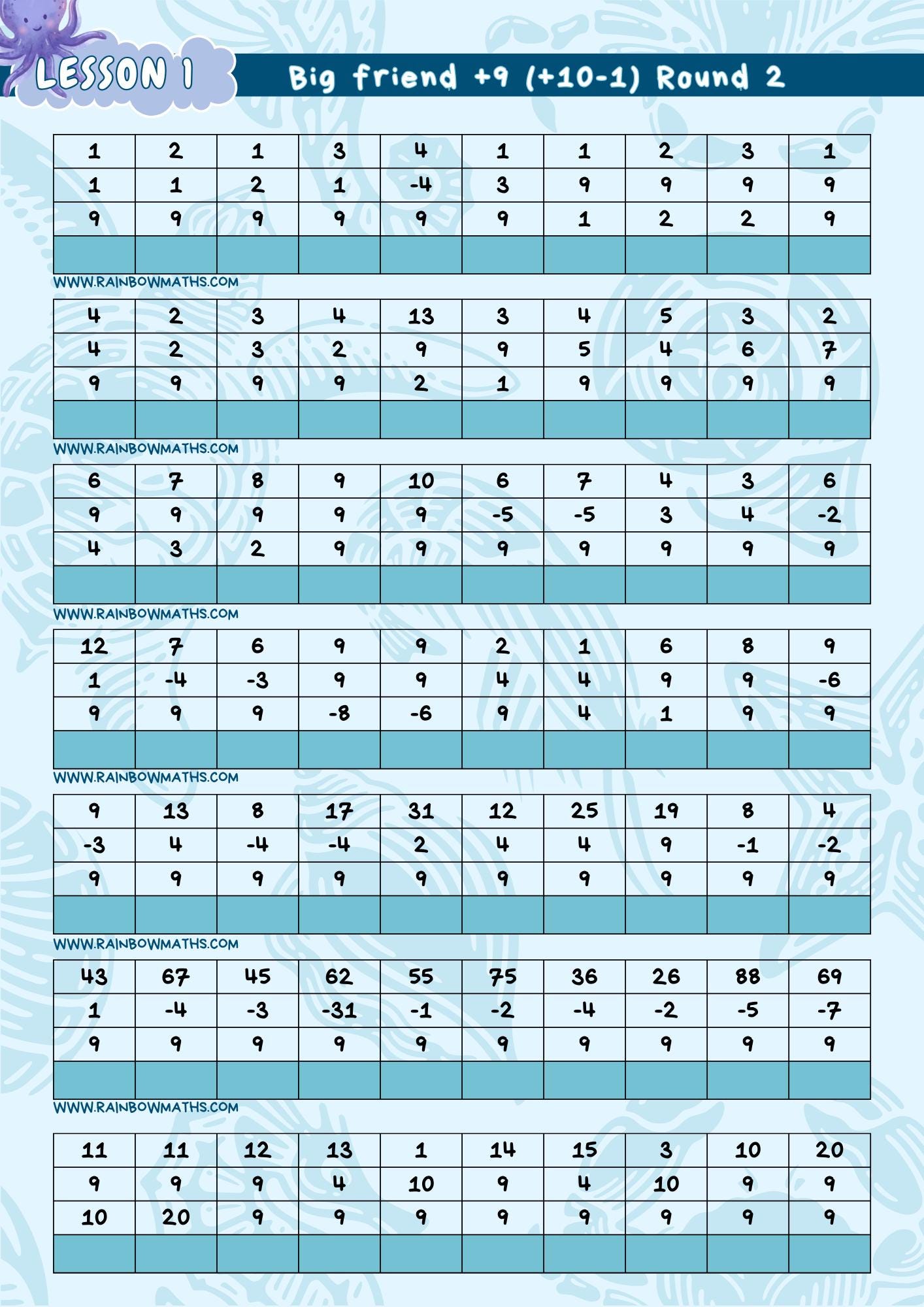Abacus Big Friends Easy Level Formulas Soroban Mental Maths Level 1 ...