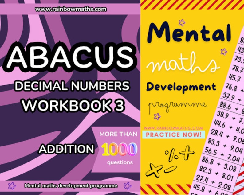 Decimal Numbers Abacus Practice Mental Maths Speed - Etsy