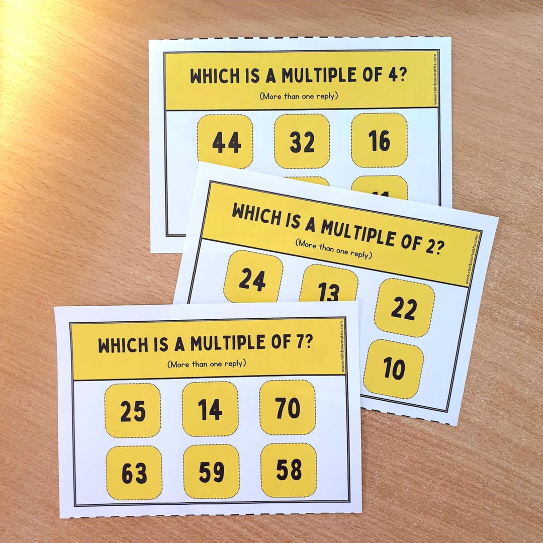 Multiples, Skip Counting, Multiplication Flashcards & 40 Task Cards ...
