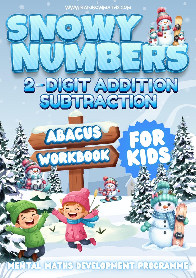 Abacus 2-digit Addition and Subtraction Practice, Soroban Mental Maths ...