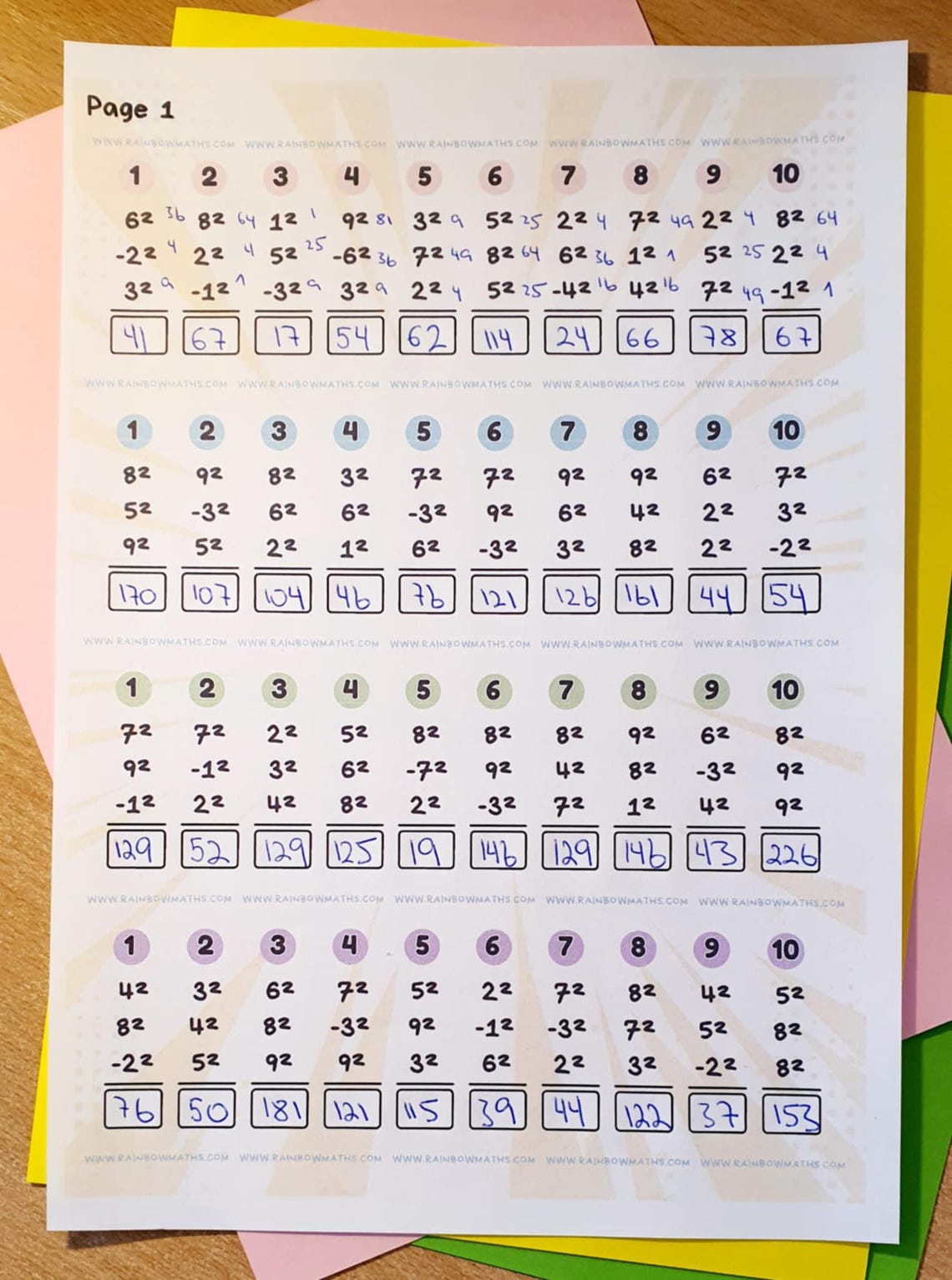 Square Numbers Add and Subtract | Maths Drill | Mock Tests | Tricks ...