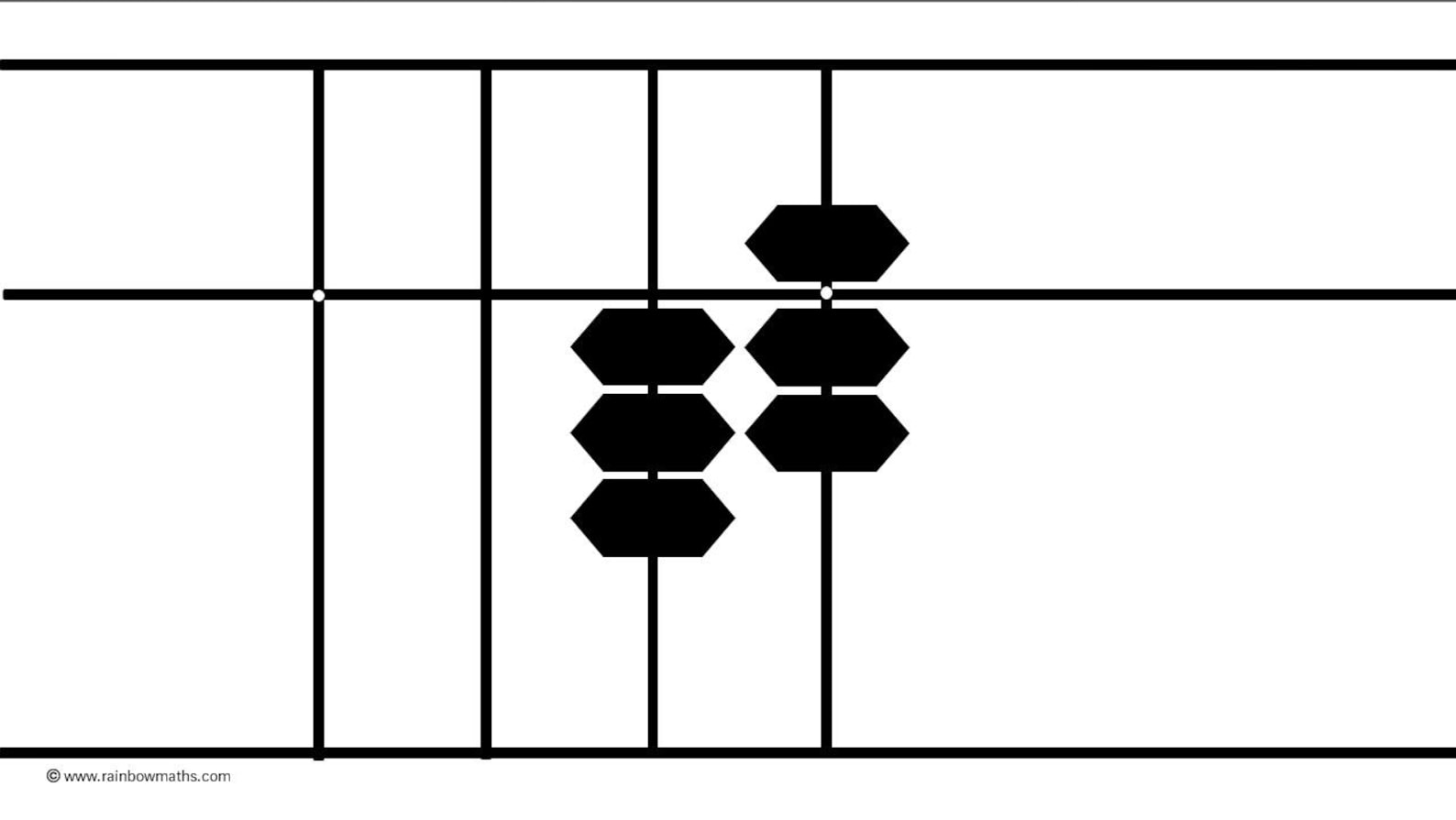 50 Soroban Abacus Flash Cards Big Font Landscape - Covers Units and ...