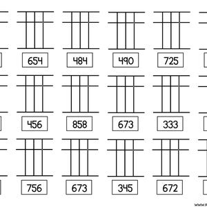 Abacus Soroban Flashcards + Templates A4 Learn Mental Maths Clear Font ...