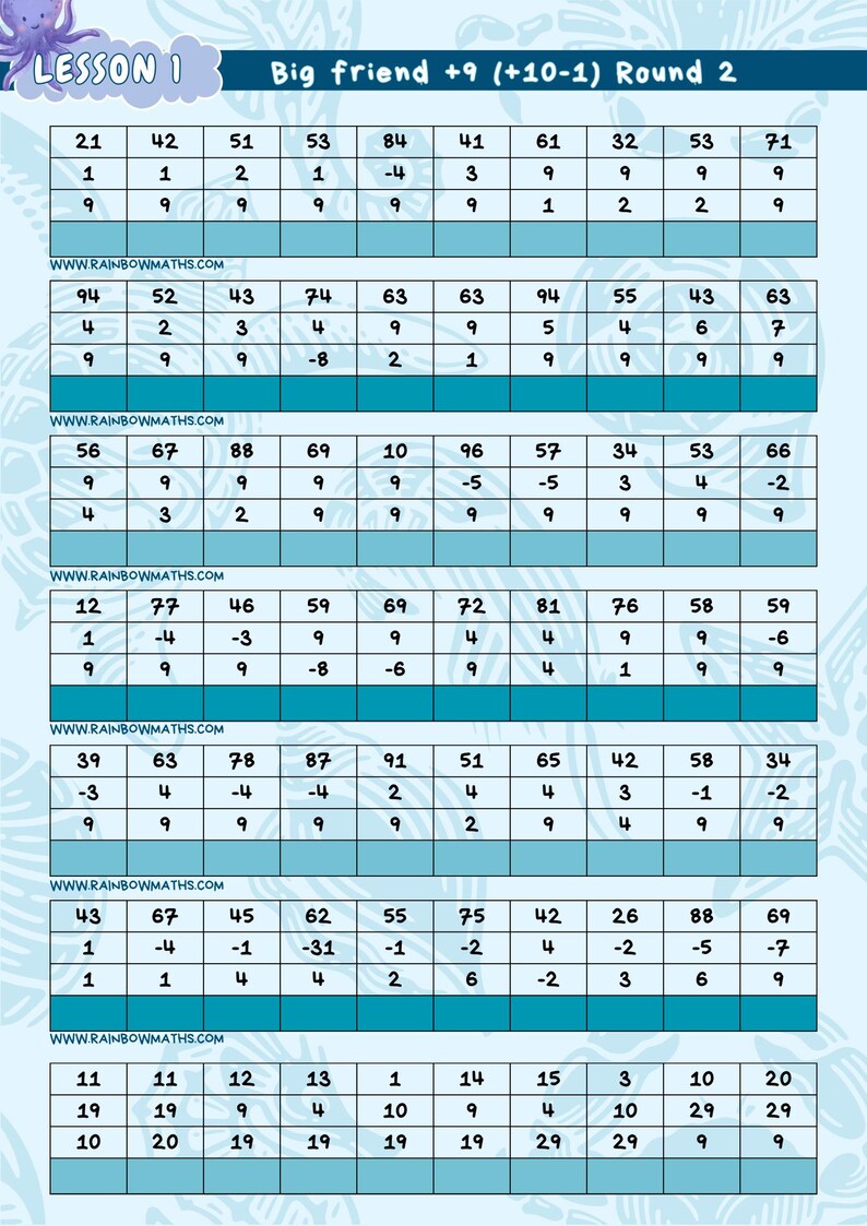 Abacus Soroban Big Friends Formulas Positive Friends (small Friends ...