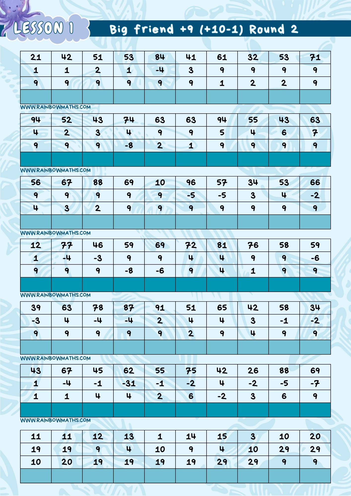 Abacus Soroban Big Friends Formulas Positive Friends (small Friends ...