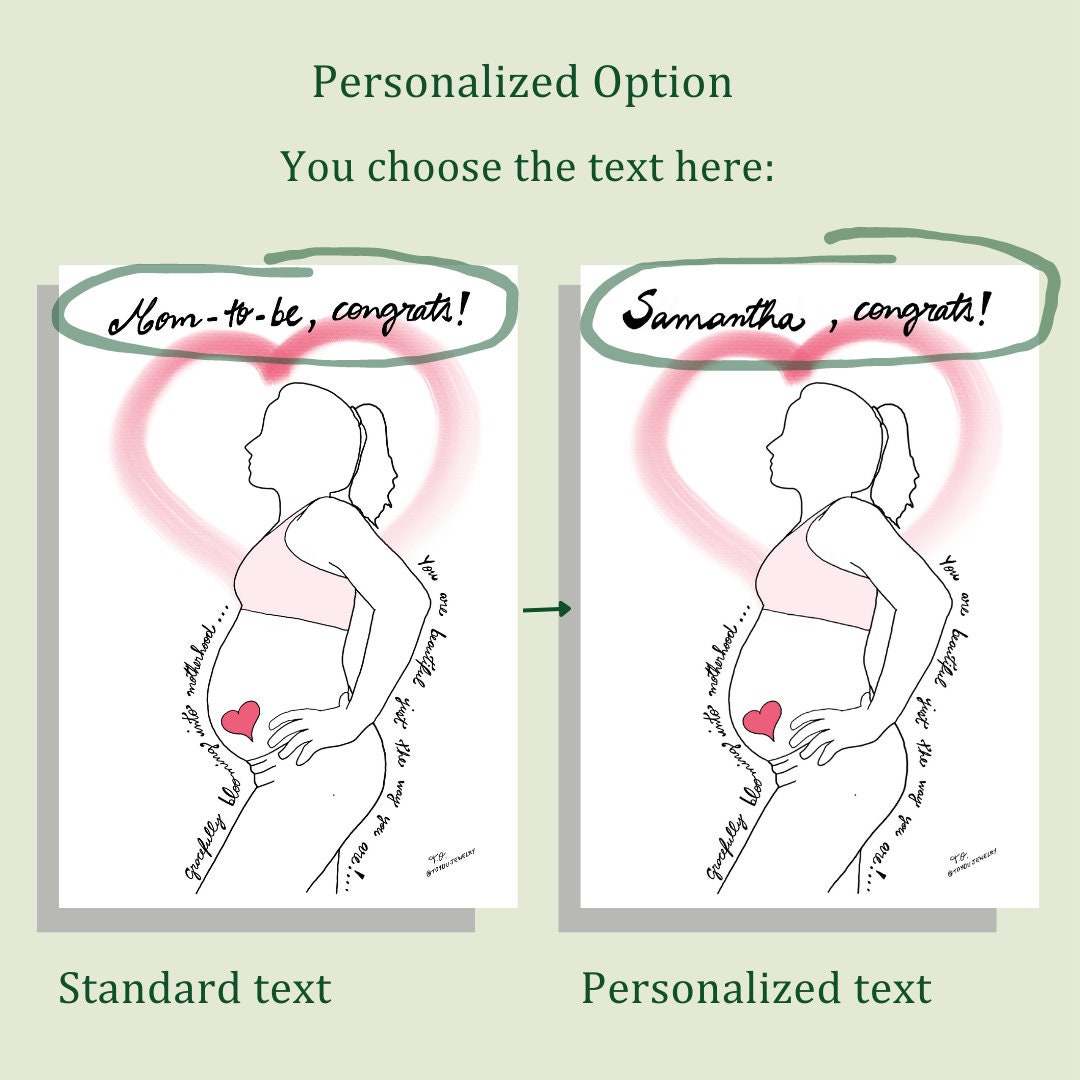 Baby Shower Card, Mother's Card, Mom-to-be Card, New Mom Card, First ...