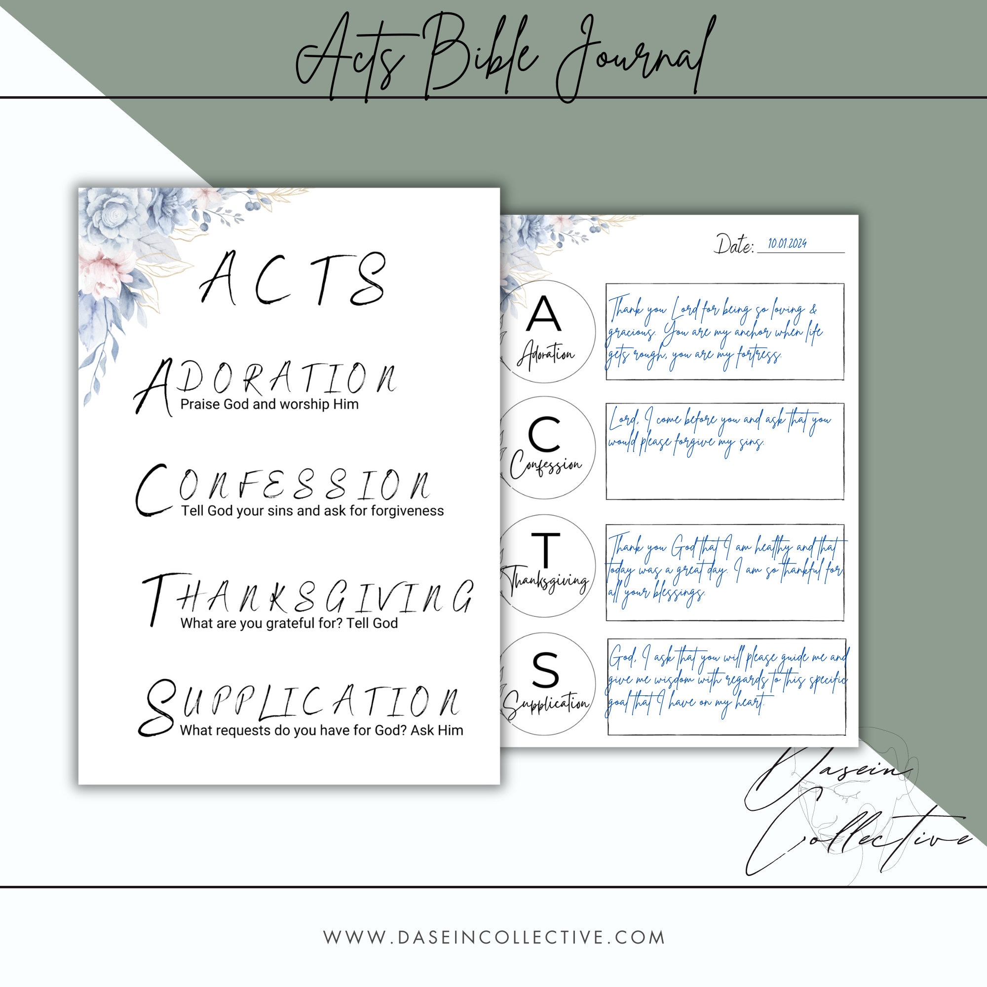ACTS Bible Study | Bible Journaling | ACTS Bible Study Printable | ACTS ...