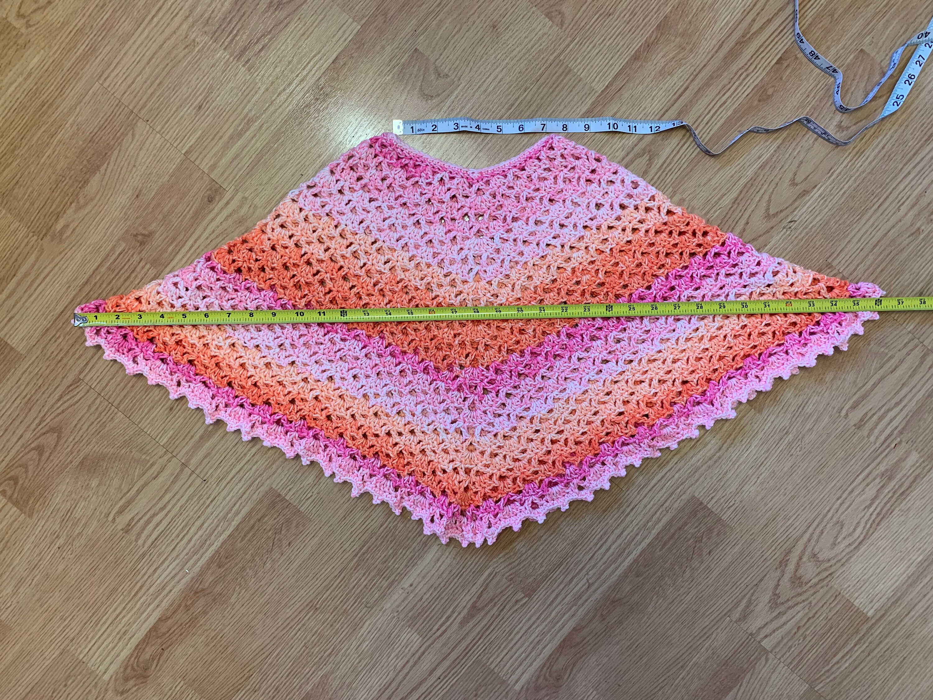 Crochet Girl's 4 Point Poncho - Etsy