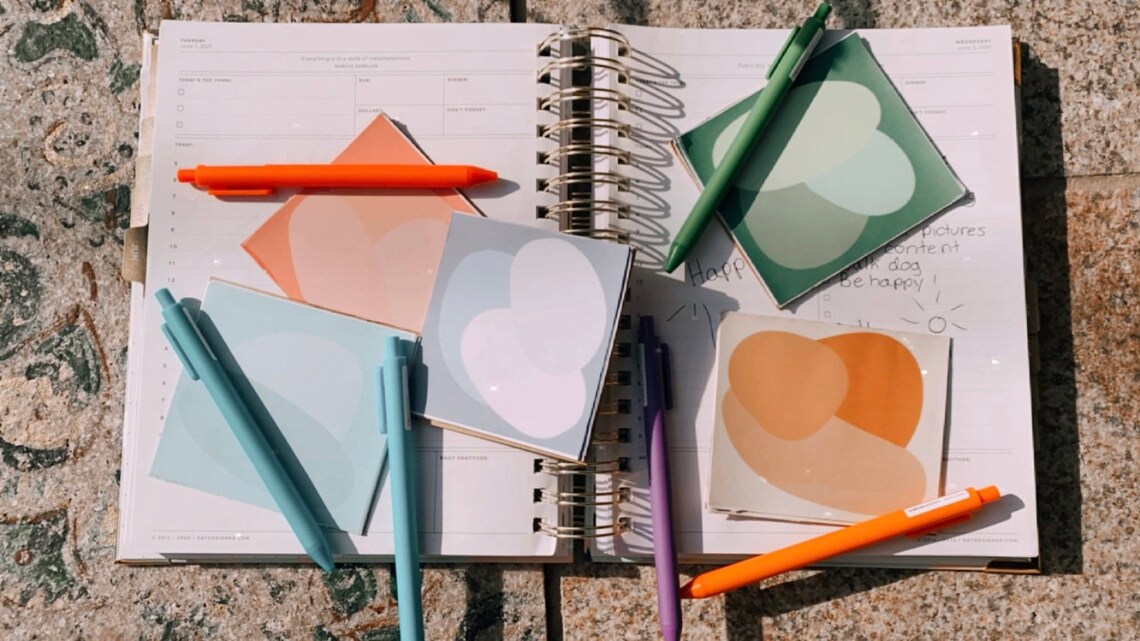 Minimalistic abstract notepad collection 30 sheets each | Etsy