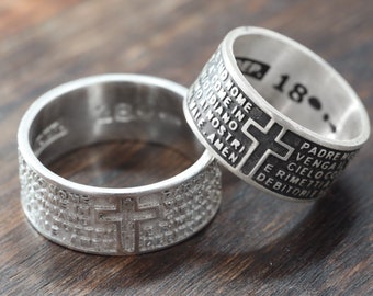 Our Father Prayer Ring | Etsy