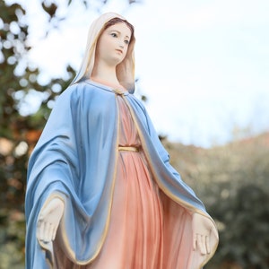 Our Lady of Grace 20 Inch Statue, Virgin Mary Outdoor Statue, Casted ...