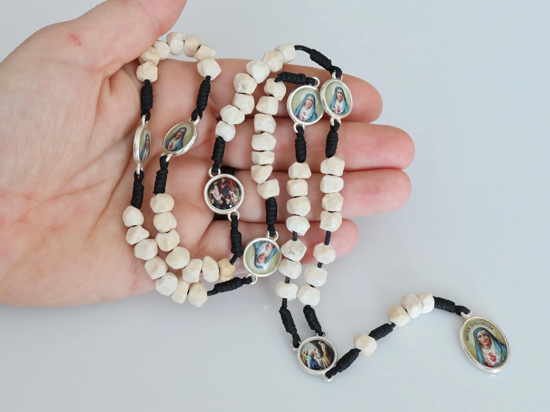 Seven Sorrows Rosary Beads, Sorrowful Rosary, Stone Rosary From ...
