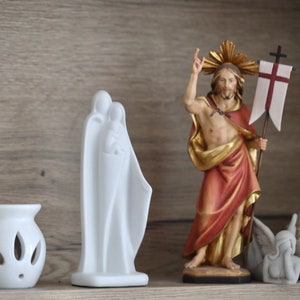 Holy Family White Porcelain Statue,modern Holy Family Sculpture in ...