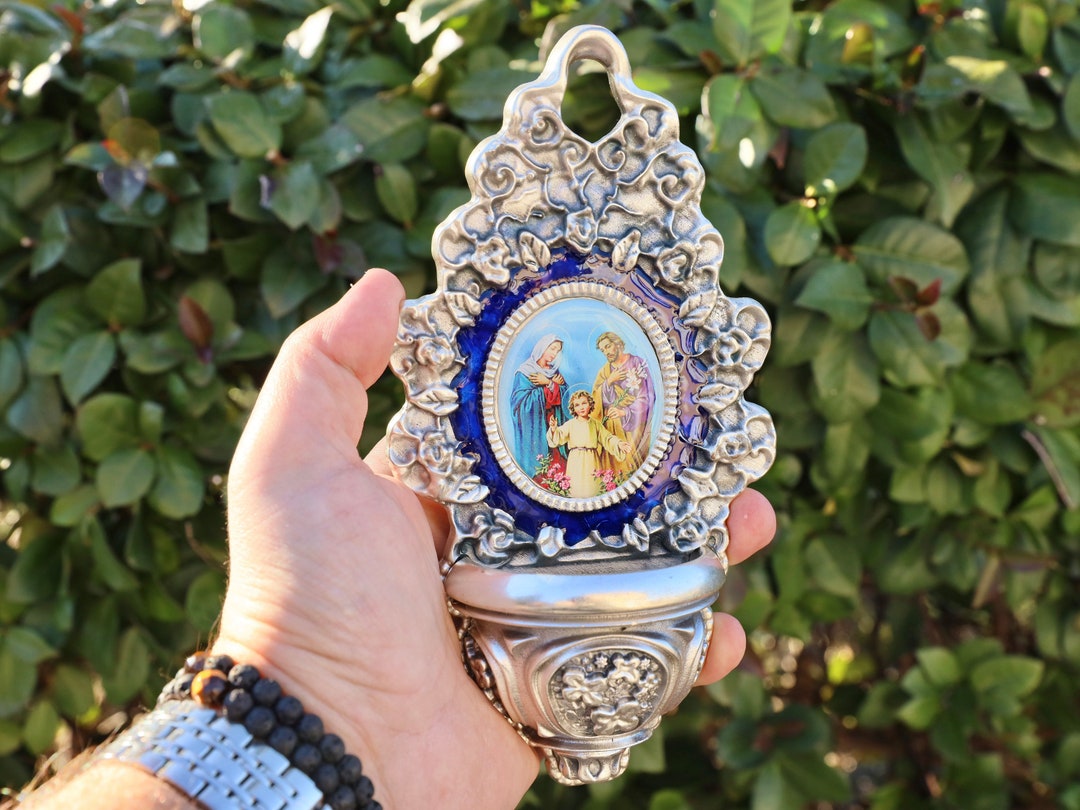 Holy Water Fountain, Home Altar Fountain, Holy Family Water Fountain ...