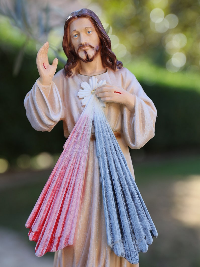 Jesus Christ Statue12 Inch Divine Mercy Statue 30 Cm Statue - Etsy