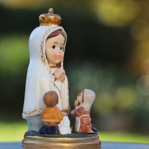 Our Lady of Fatima Miniature Statue: Hand-painted Resin, Baby ...