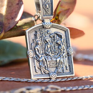 Holy Trinity Medal, Byzantine Medal, Sterling Silver 925, Biblical Holy ...