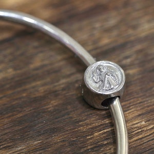 Sterling Silver Virgin Mary/jesus Pandora Compatible Charm - Etsy