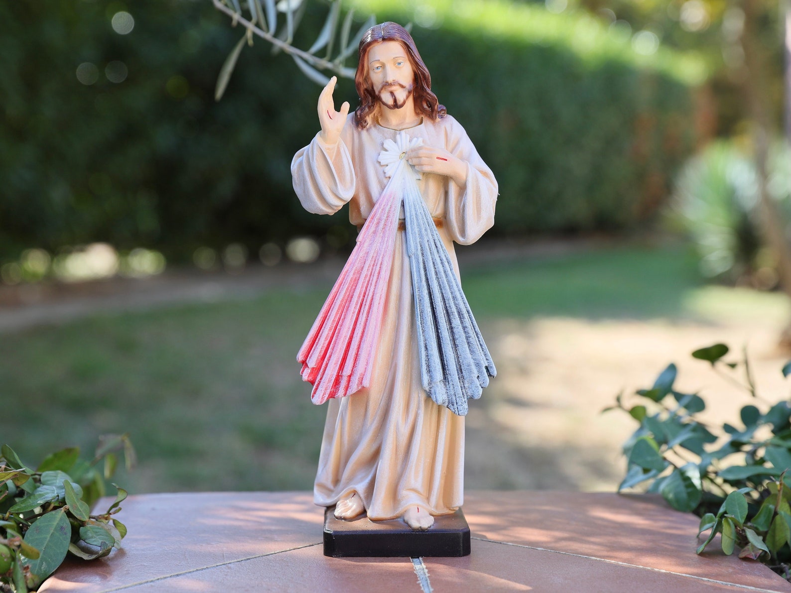 Jesus Christ Statue12 Inch Divine Mercy Statue 30 Cm Statue - Etsy