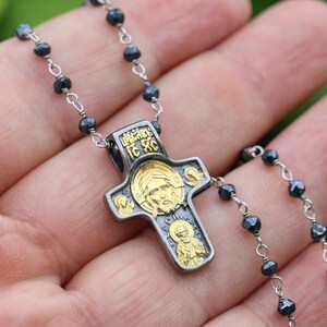 Most Holy Face Cross, Jesus Christ Face Cross,gold Sterling Silver 925 ...