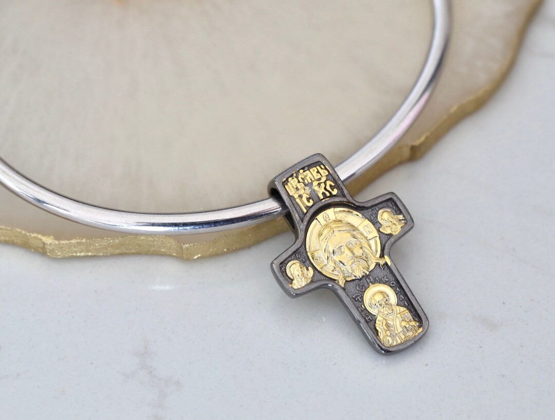 Sterling Silber Kreuz Charm: Jesus Gesicht, Pandora kompatibler ...