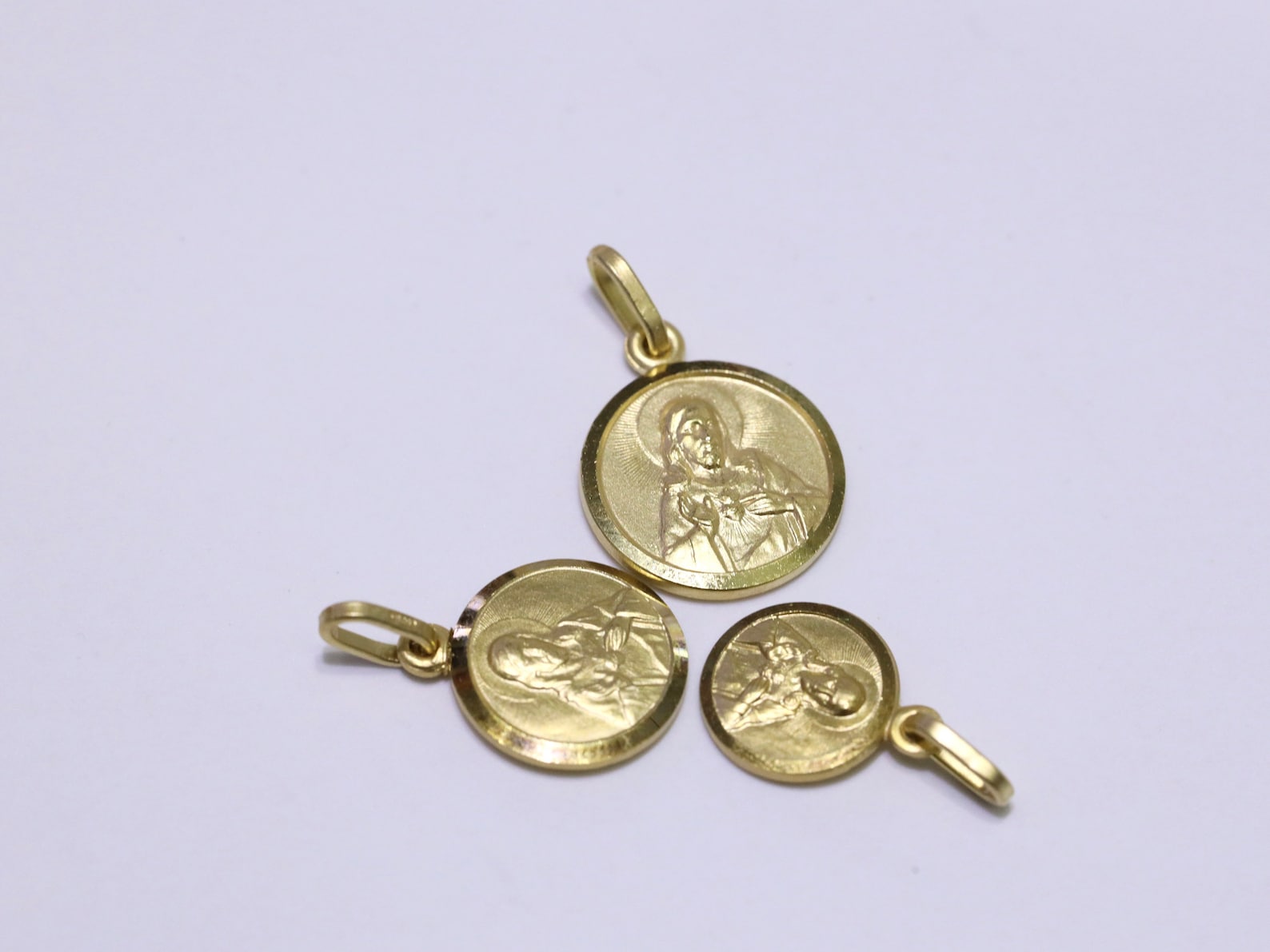 Scapular Medal18k Gold Plated Sterling Silver Scapular Medal - Etsy