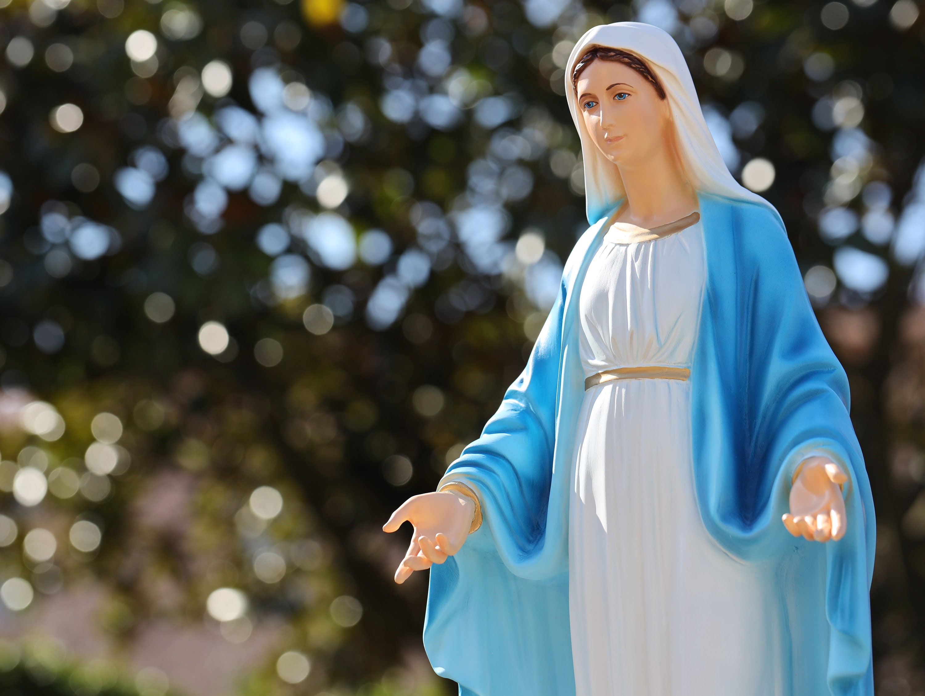 Our Lady Statue 60 Cm Virgin Mary Statue Our Lady Of Grace Etsy Hong Kong