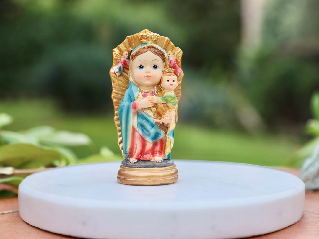 Minimalist Religious Statue - Our Lady of PERPETUAL Help With Baby ...