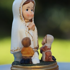 Our Lady of Fatima Miniature Statue: Hand-painted Resin, Baby ...