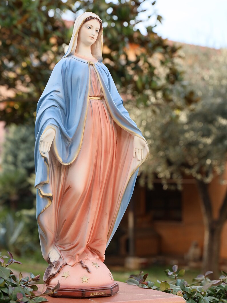 Our Lady of Grace 20 Inch Statue. Virgin Mary Outdoor Statue - Etsy