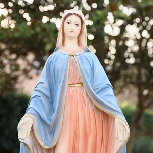 Our Lady of Grace 20 Inch Statue, Virgin Mary Outdoor Statue, Casted ...