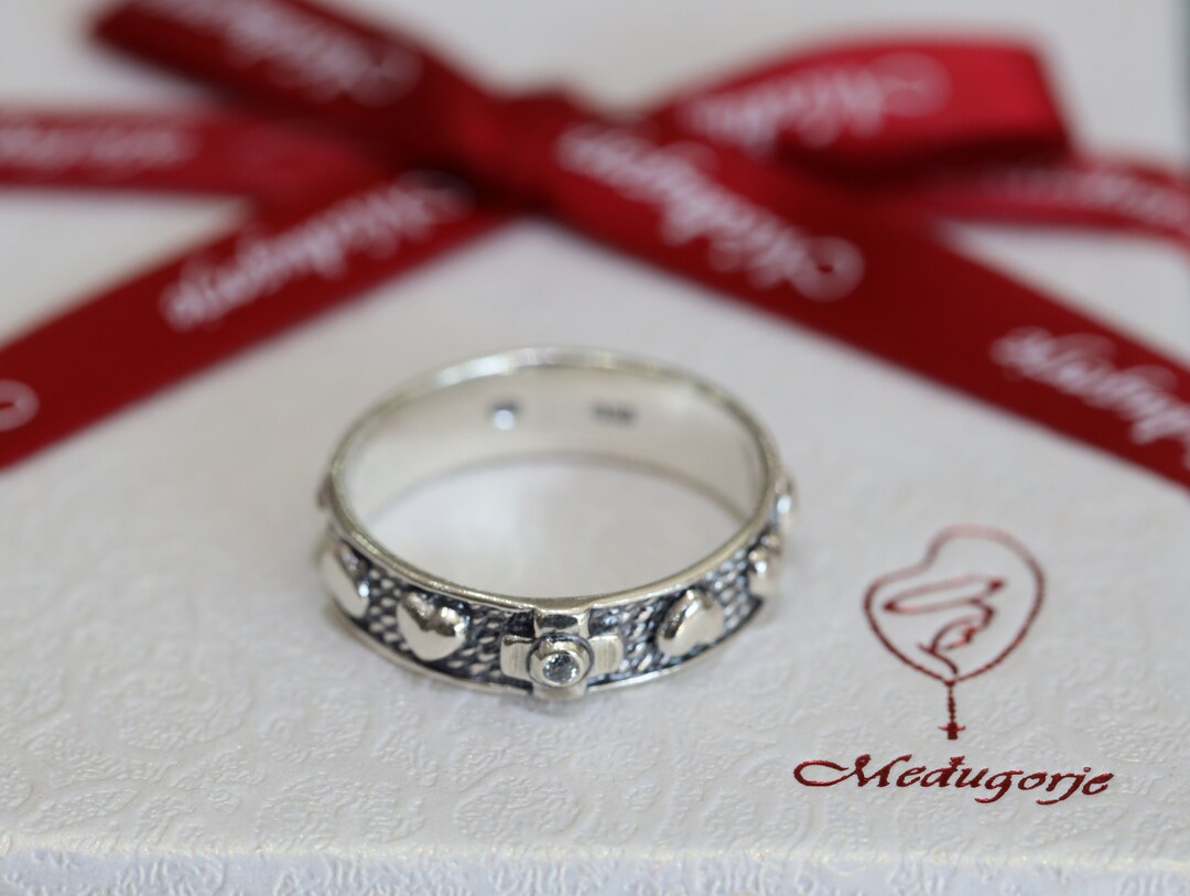 Rosary Ring Sterling Silver Rosary Rosary Prayer Beads Ring - Etsy