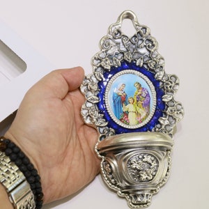 Holy Water Fountain, Home Altar Fountain, Holy Family Water Fountain ...