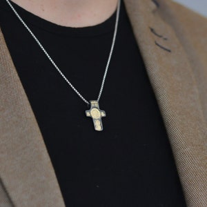 Most Holy Face Cross, Jesus Christ Face Cross,gold Sterling Silver 925 ...