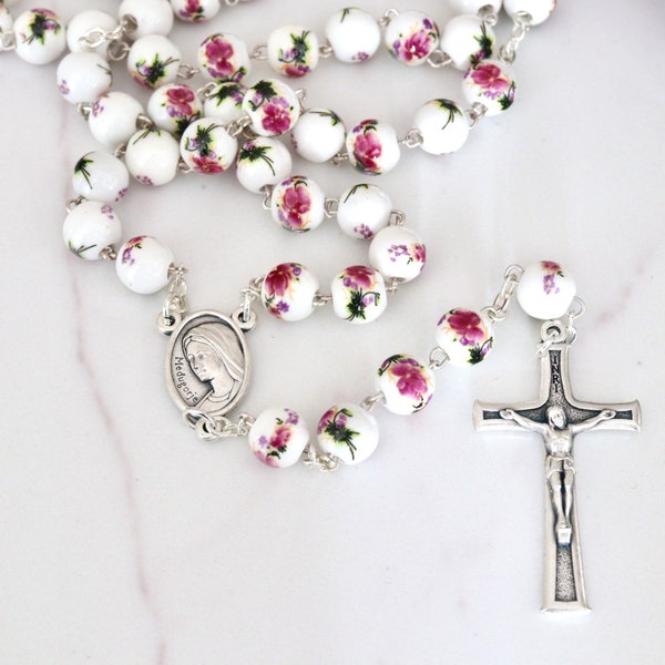 Porcelain Rosary Beads - Etsy