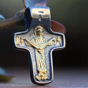Most Holy Face Cross, Jesus Christ Face Cross,gold Sterling Silver 925 ...
