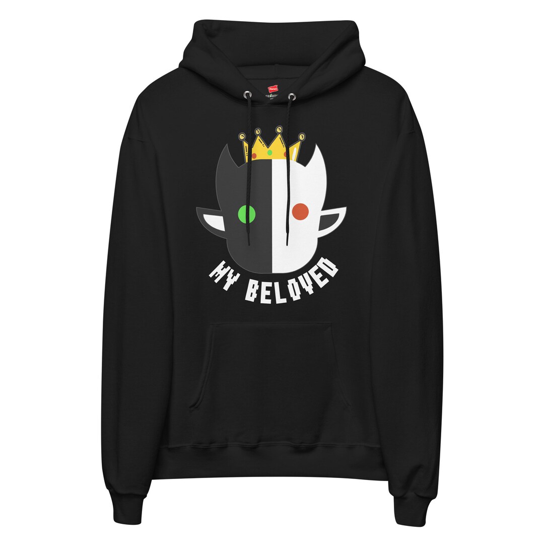 Ranboo Crown Hoodie - Ranboo My Beloved Hoodie - Black White Face ...