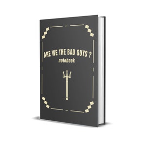 Are We the Bad Guys Notebook cream Paper : Dream SMP - Etsy