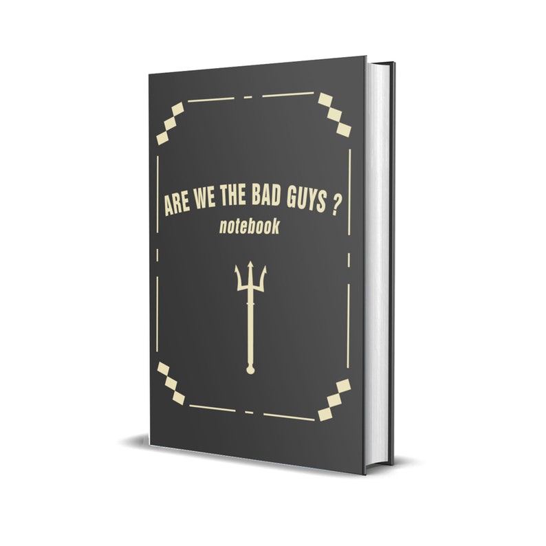 Are We the Bad Guys Notebook cream Paper : Dream SMP - Etsy