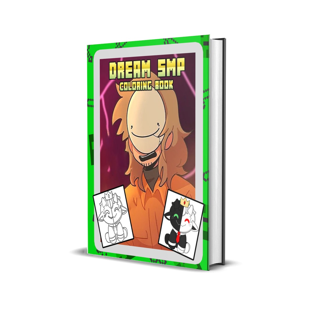Dream Smp Coloring Book: MCYT Coloring Book - Gift for Gamers - Etsy