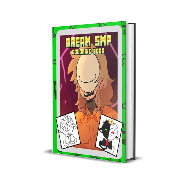 Dream Smp Coloring Book: MCYT Coloring Book Gift for Gamers - Etsy