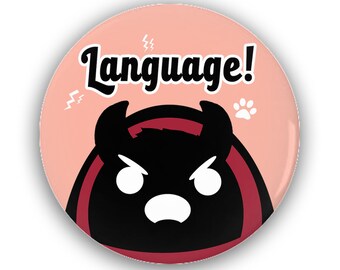 Badboyhalo language Pin MCYT Button - Etsy