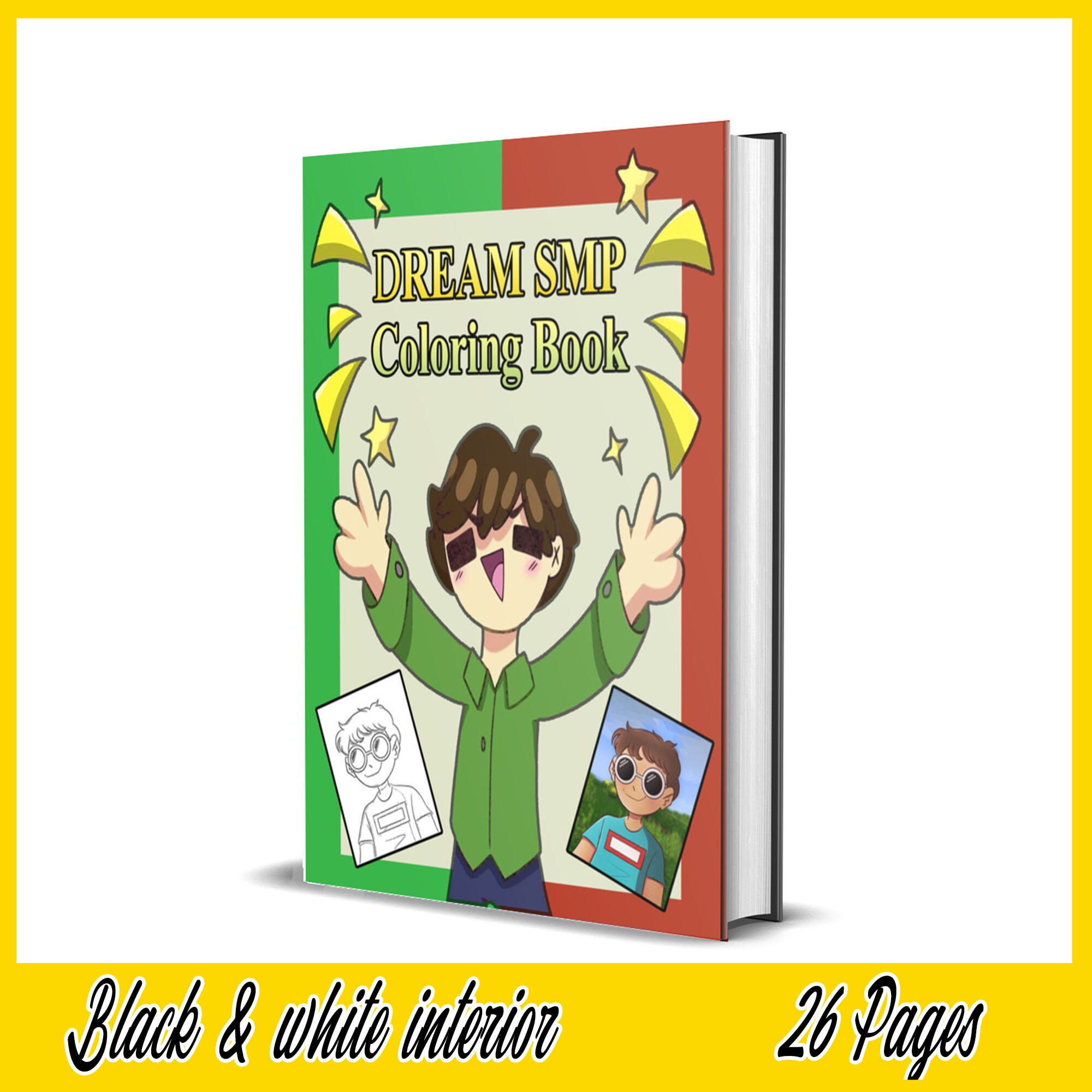 Dream SMP Coloring Book: MCYT Coloring Book Coloring Book - Etsy