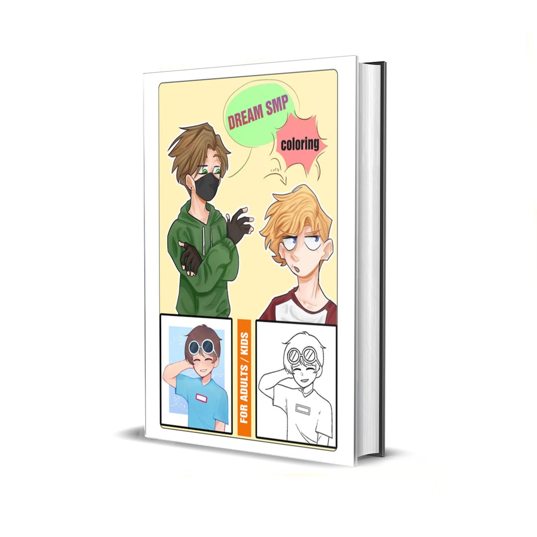 Dream SMP Coloring Book: MCYT Coloring Book Coloring Book for Dream SMP ...