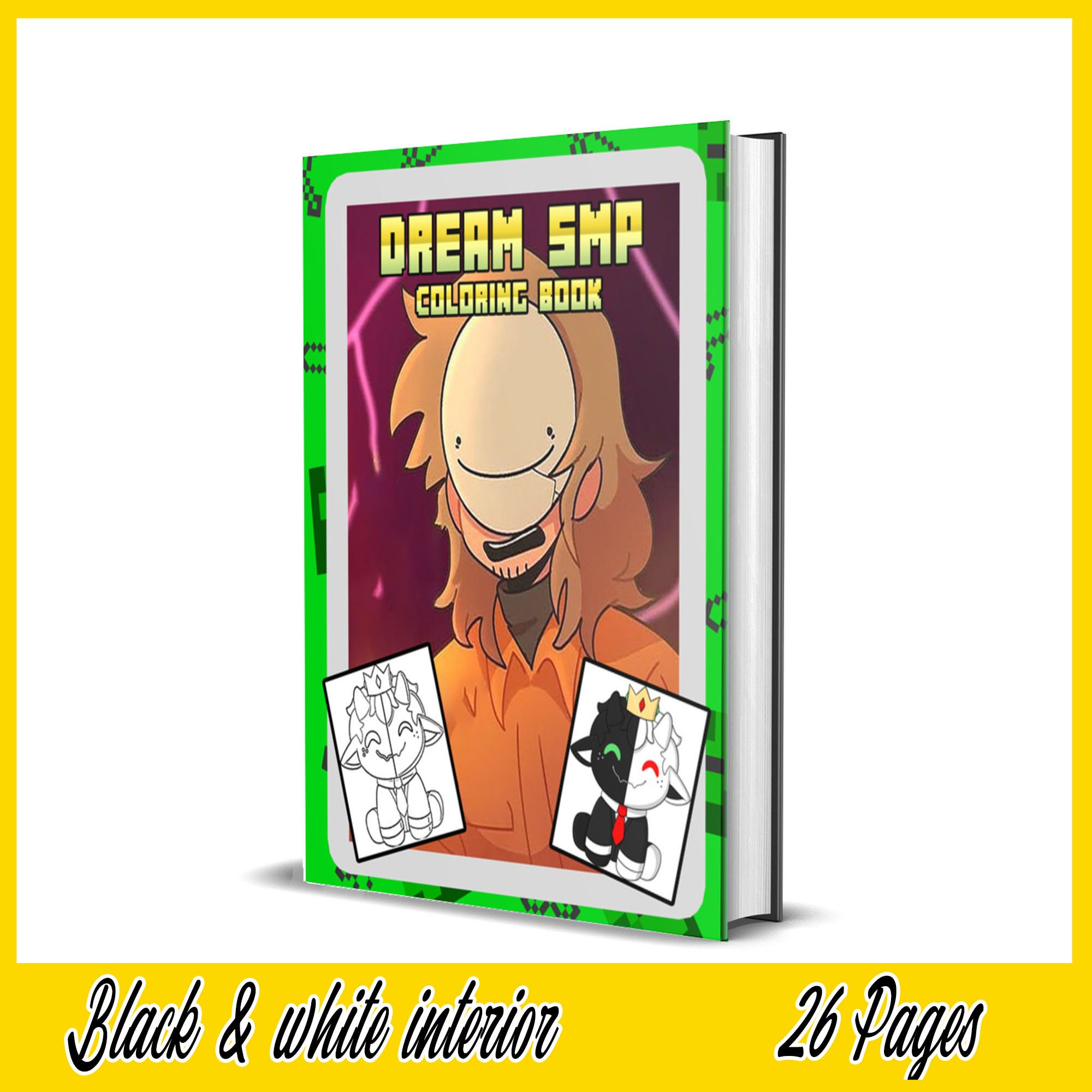 Dream SMP Coloring Book: MCYT Coloring Book Coloring Book - Etsy