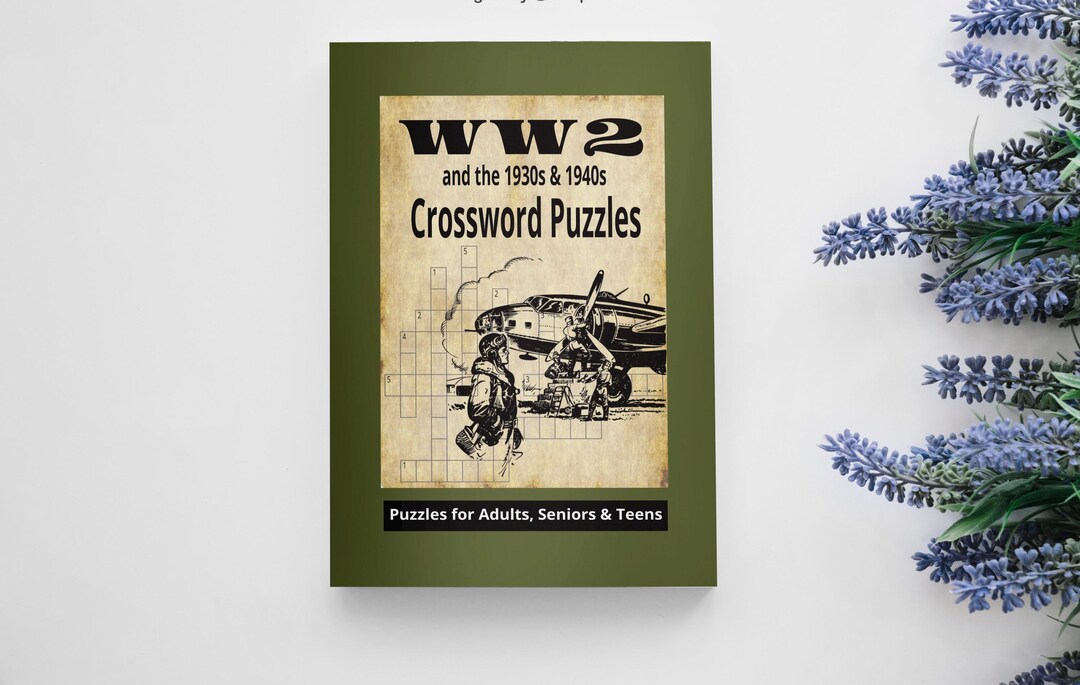 WW2 & 1930s–1940s History Crossword Puzzle Book | 50+ Large Print ...